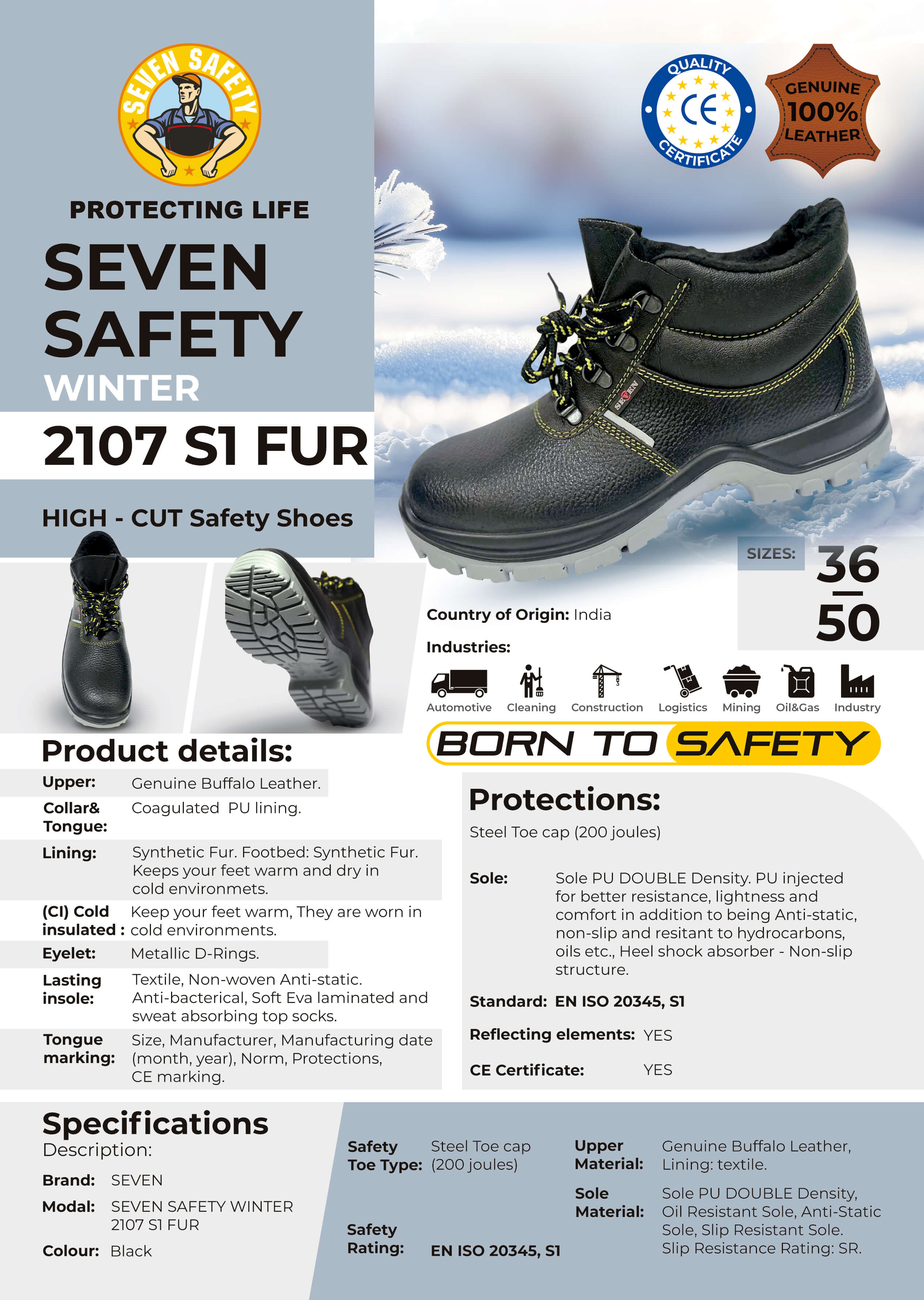 URBAN ARMOR LIMITED LIABILITY COMPANY || High Cut Safety Shoes